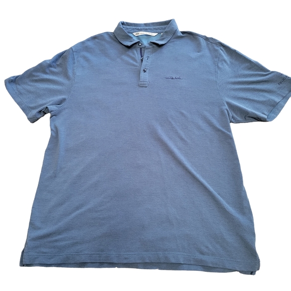 Travis Mathew | Shirts | Travis Mathew Blue Golf Polo | Poshmark
